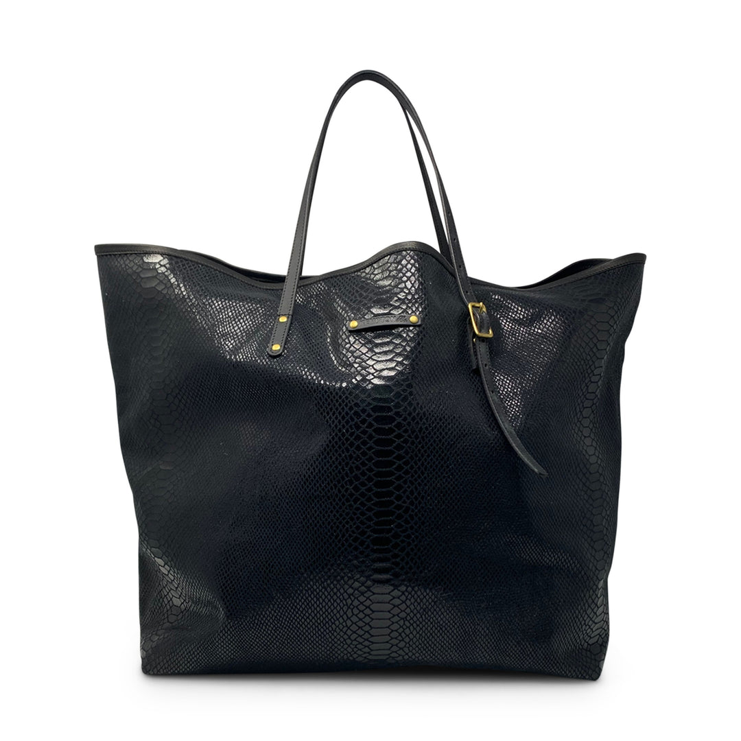 Black Snake Oversized Tote – Kempton & Co.